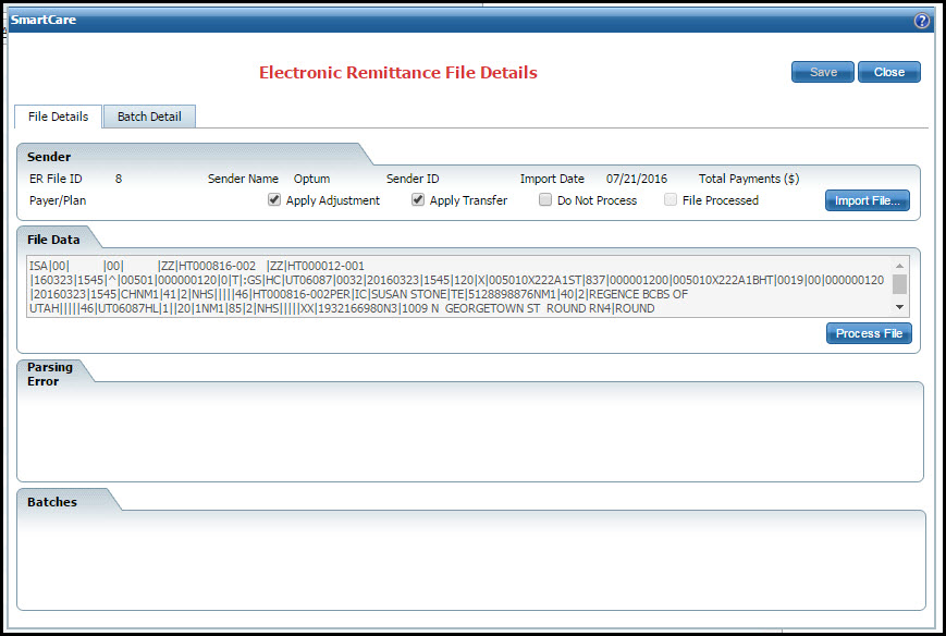 Electronic Remittance of Payment